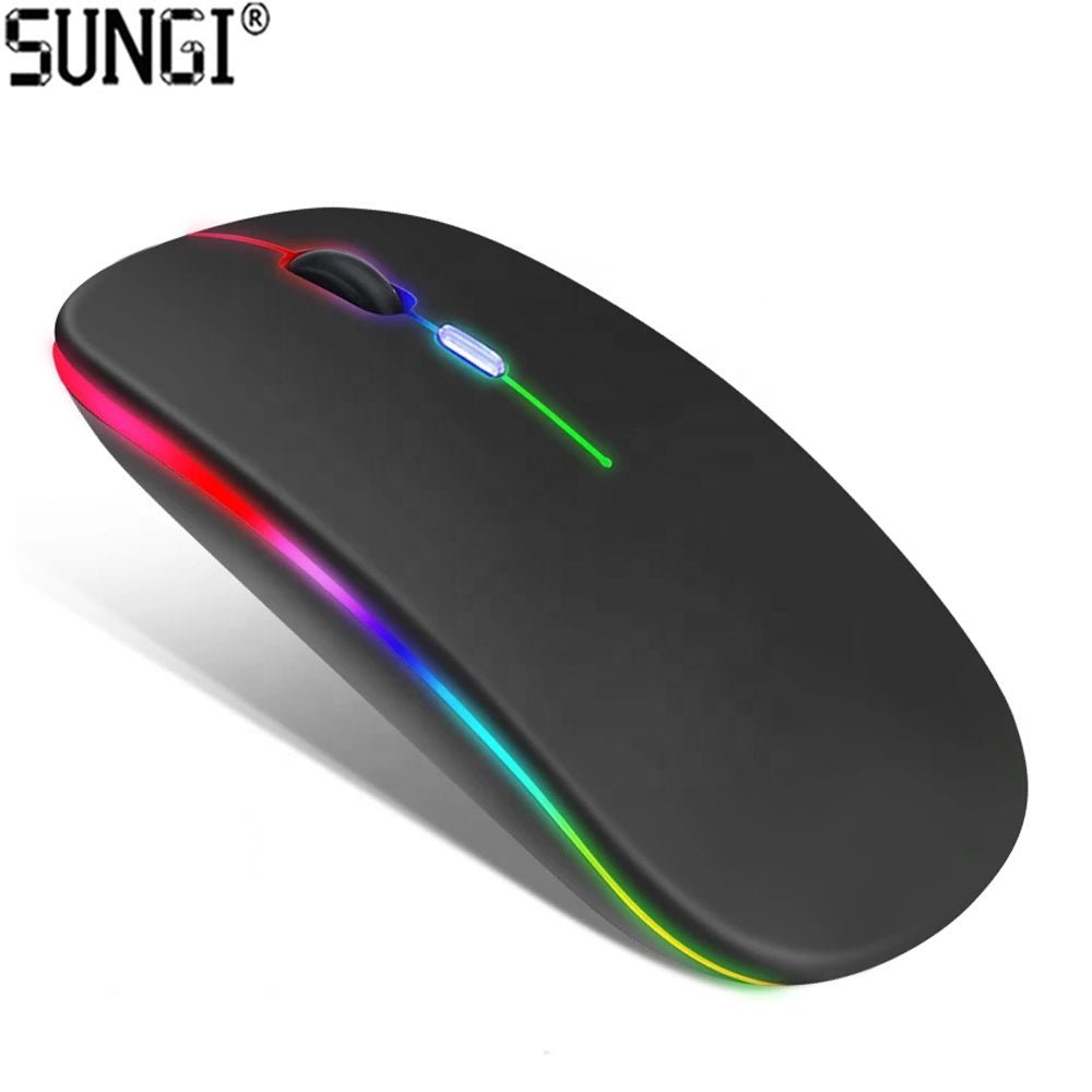 Wireless Mouse RGB Bluetooth Rechargeable Mouse – Wantit-now.com.au